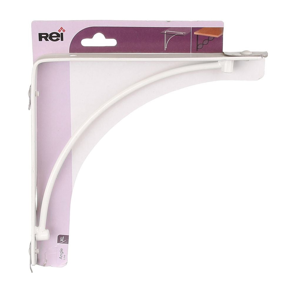 Suport raft, model semicerc, 200 mm, alb