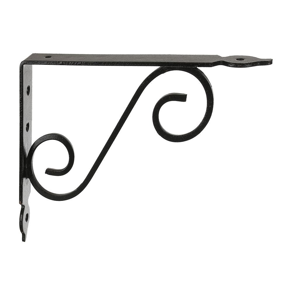 Suport raft, fier forjat, 240 x 195 x 30 mm, negru