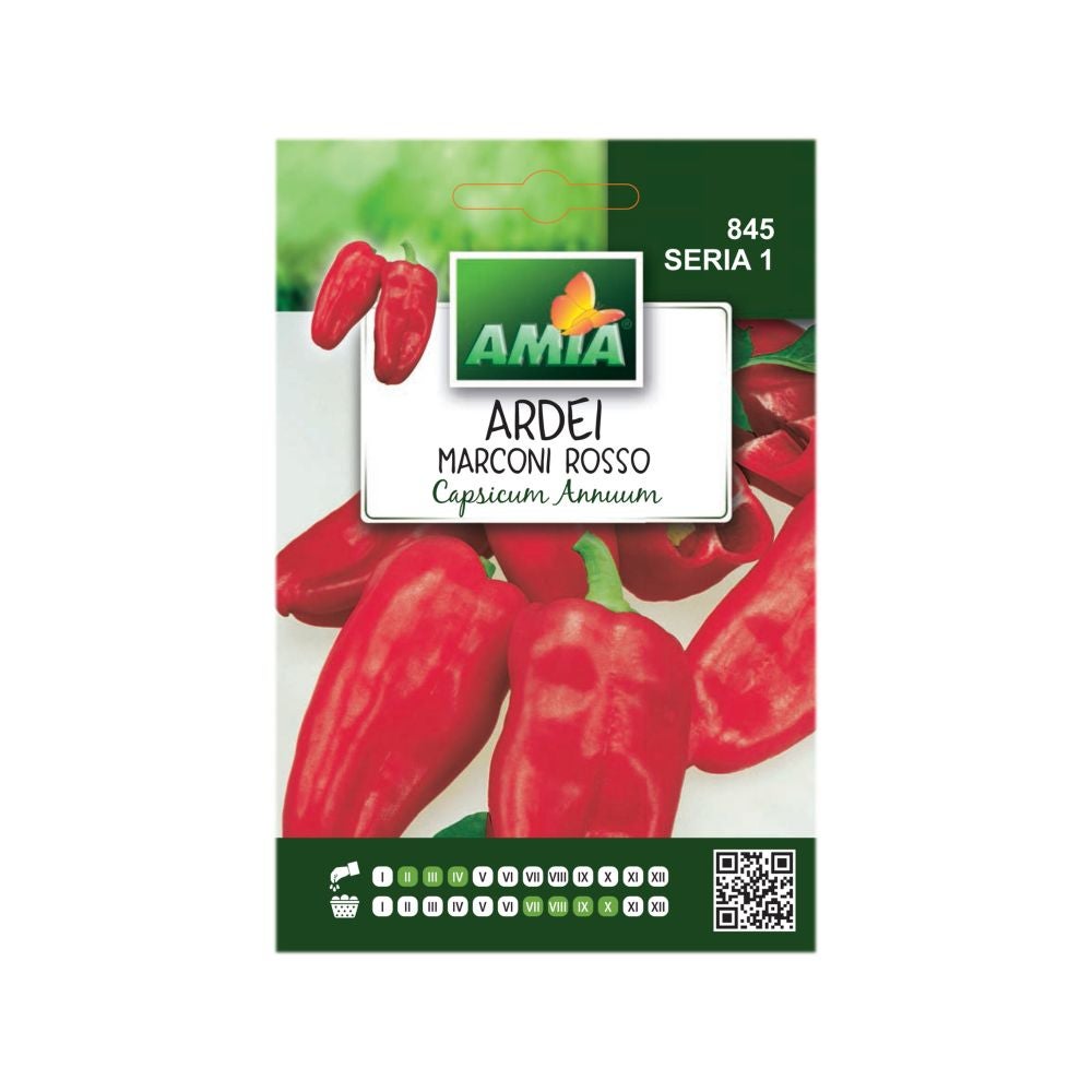 Seminte legume, ardei Marconi Rosso, Amia