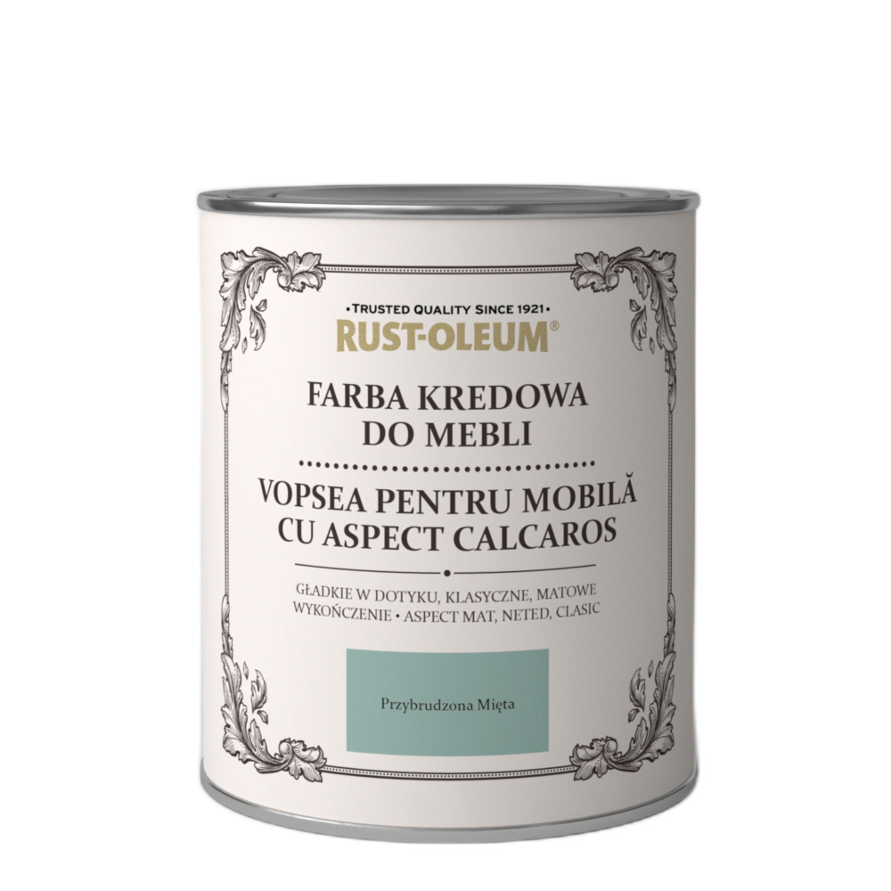 Vopsea pentru mobilier Rust Oleum, ou de rata, aspect satinat, 750 ml