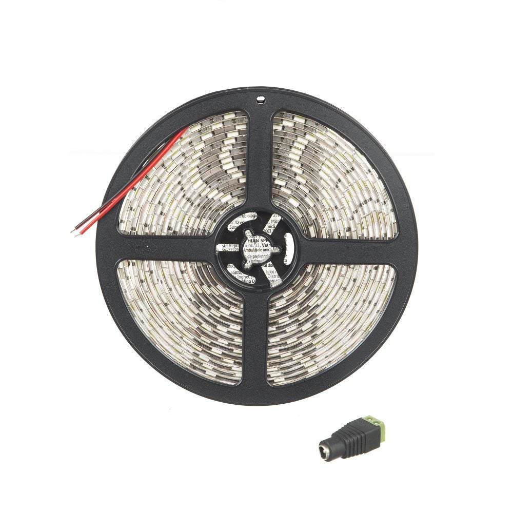 Banda LED, 900 lm/ml, L 5 m, IP54, 14.4 W/m, lumina rece, 60 leduri