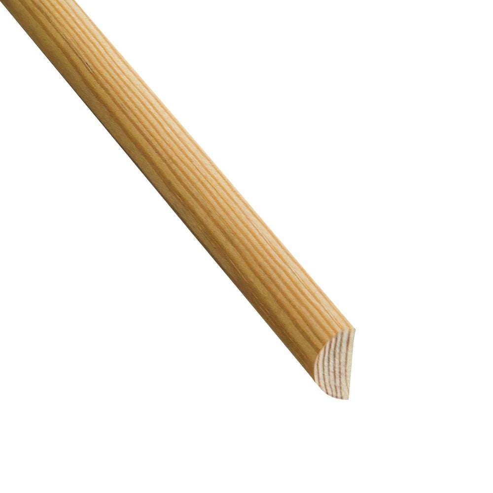 Profil lemn pin, semirotund, 12 x 2400 mm