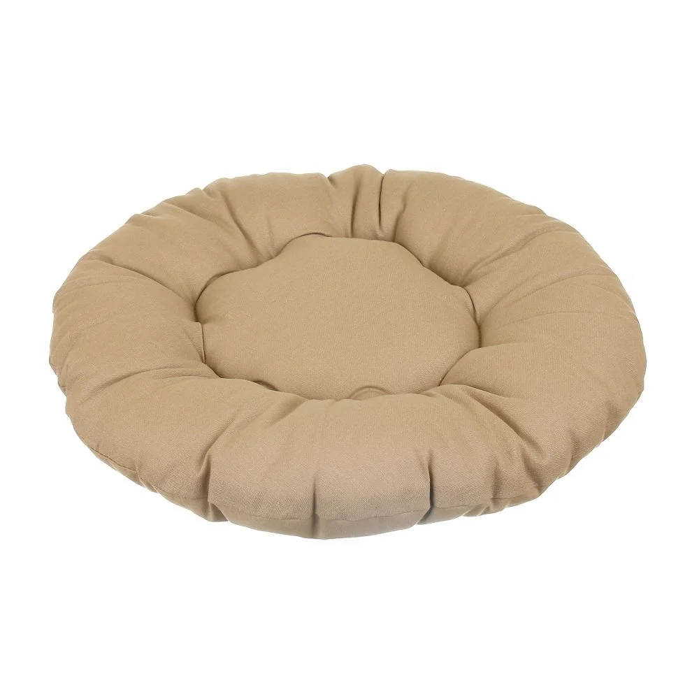 Perna bej rotunda pentru scaun, 35 x 35 cm