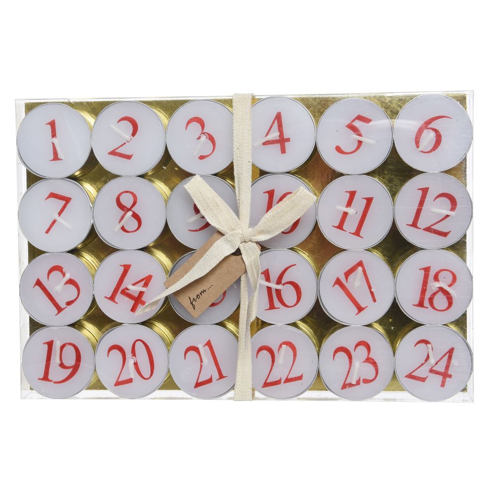 Lumanari traditie Advent 24 buc