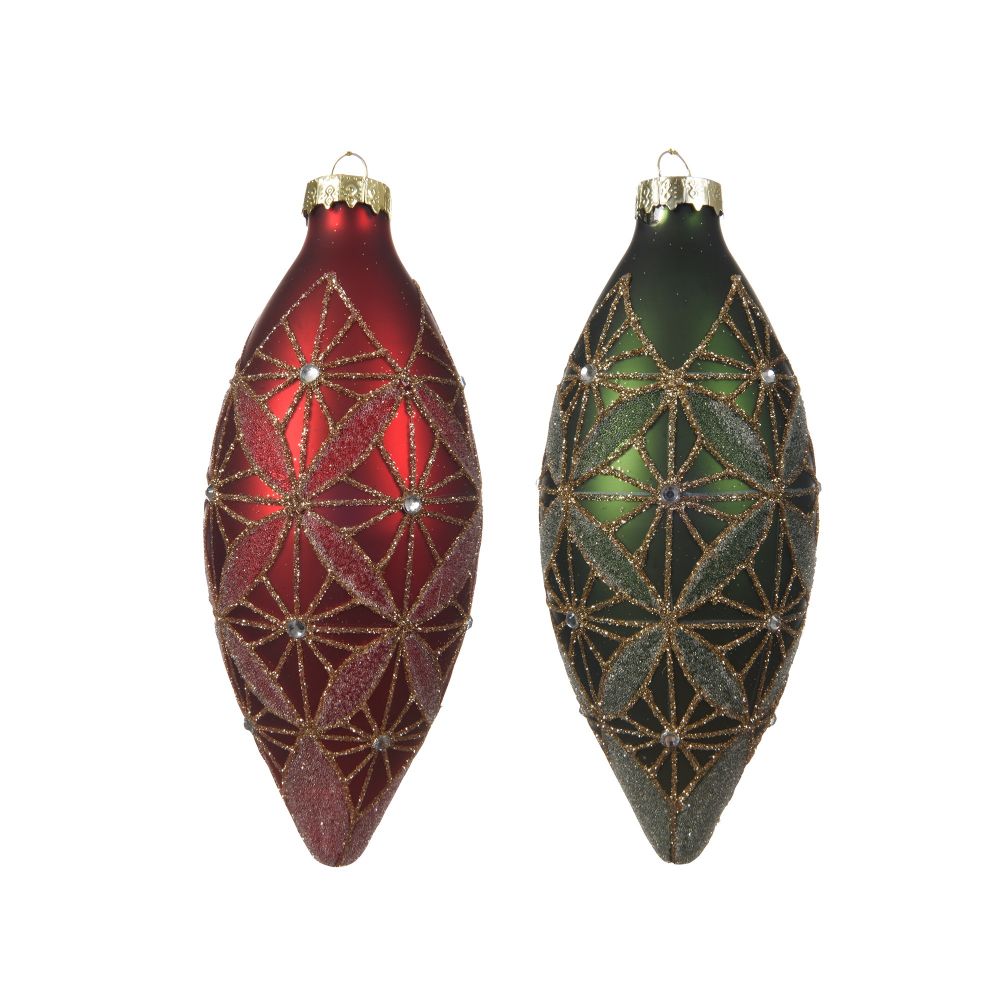 Glob Diamond pattern oval culori asortate Ø7 cm