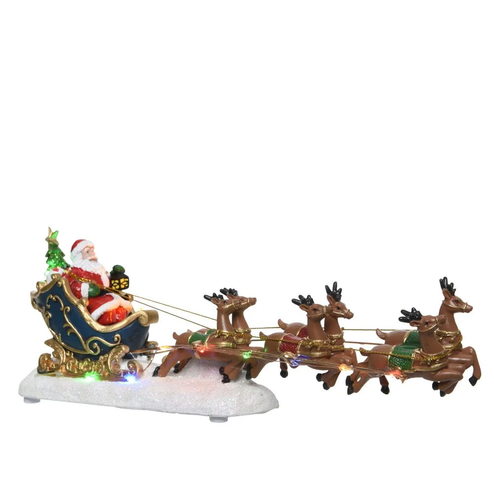 Decoratiune cu LED Santa sleigh 7 x 30 x 11 cm