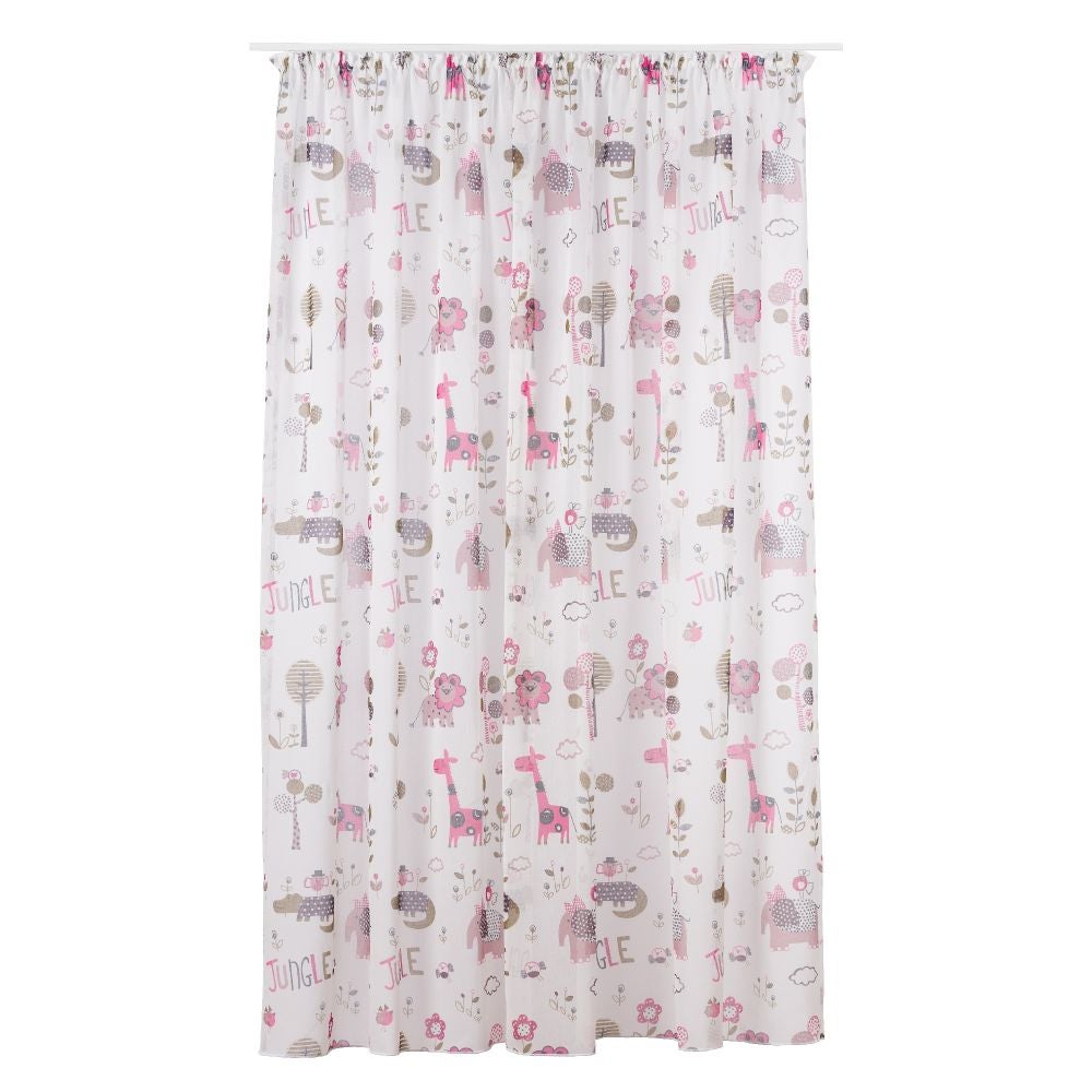 Perdea 300 x 260 cm Giraffe, model copii, cu rejansa, roz