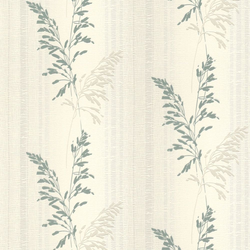 Tapet vinil Scenariu, model vegetal, crem-verde, rola 10 x 0.53 m