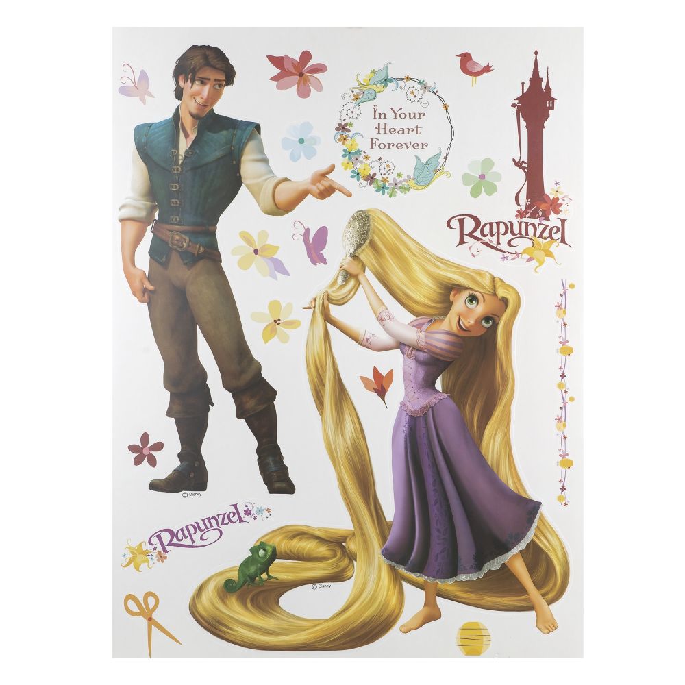 Sticker "Rapunzel si printul" 65 x 85 cm