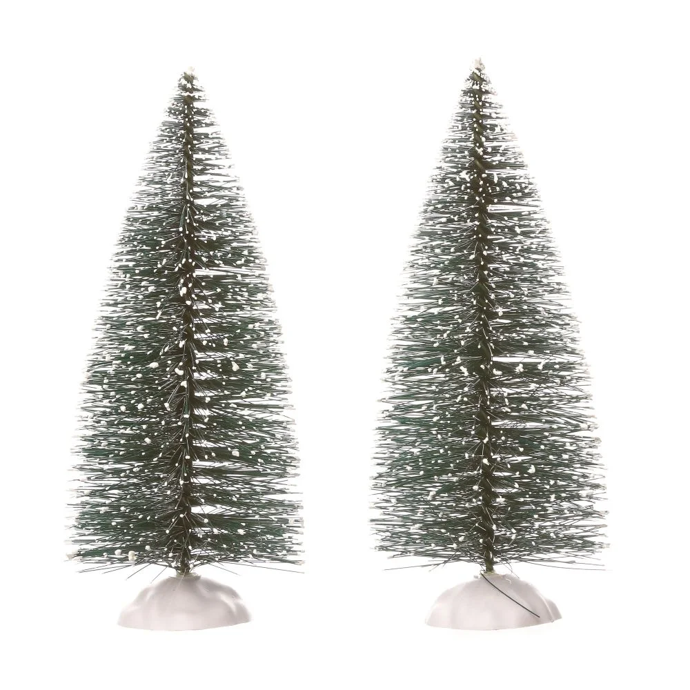 Braduti decorativi, polirasina, inaltime 15 cm, verzi (set 2 buc)