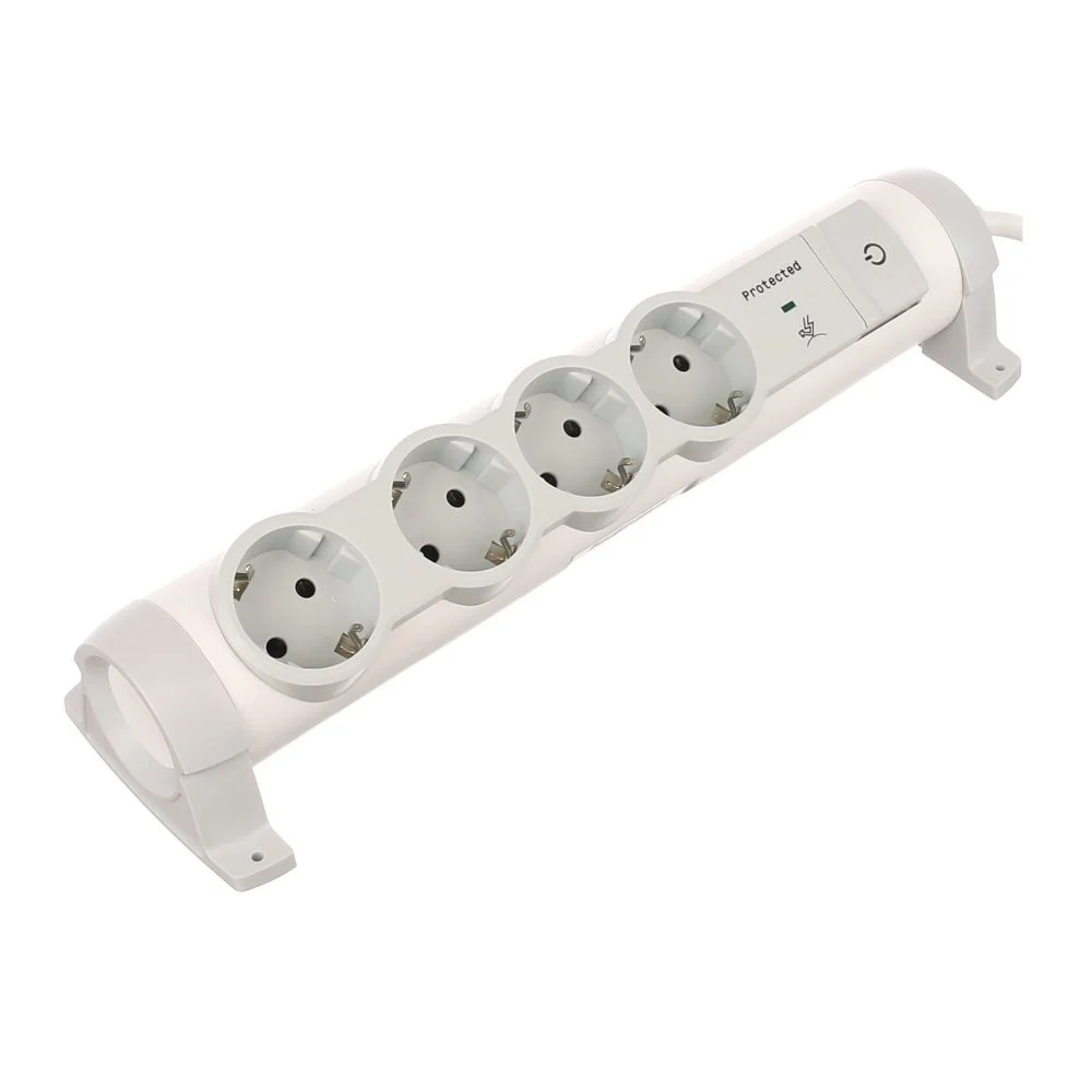 Bloc multipriza Legrand, IP20, 4 prize, 3 x 1.5 mmp, 3500 W, 1.5 m, alb