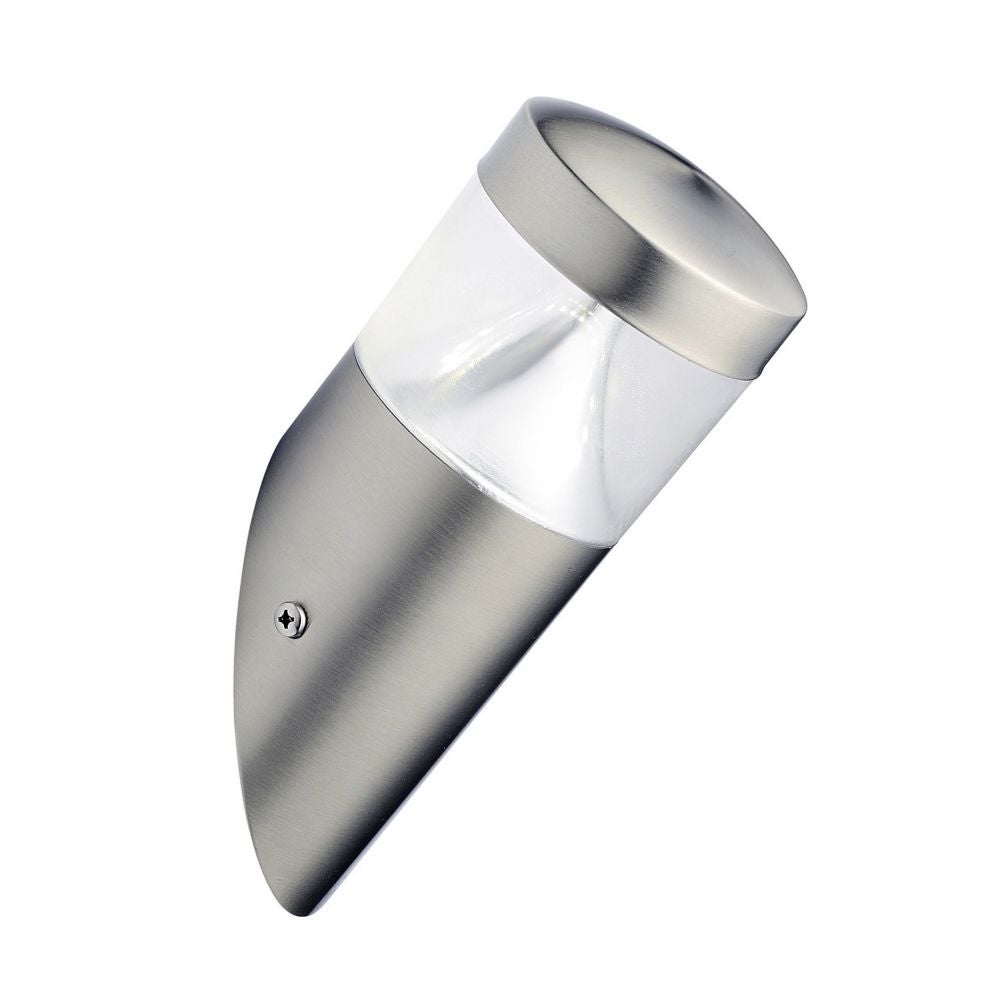 Aplica exterior LED, IP44, inox, "Valencia"