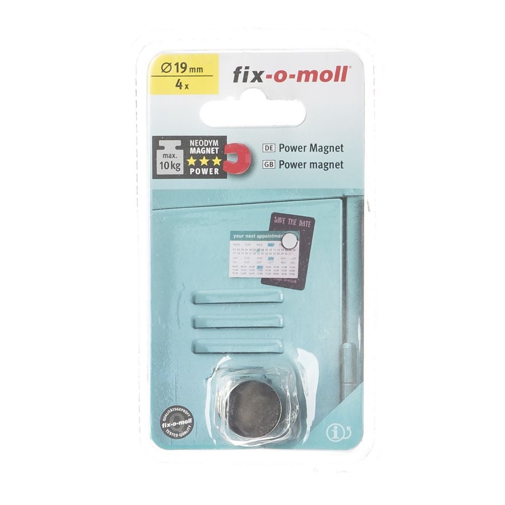 Magnet tip disc, Ø 19 x 3 mm (set 4 buc)