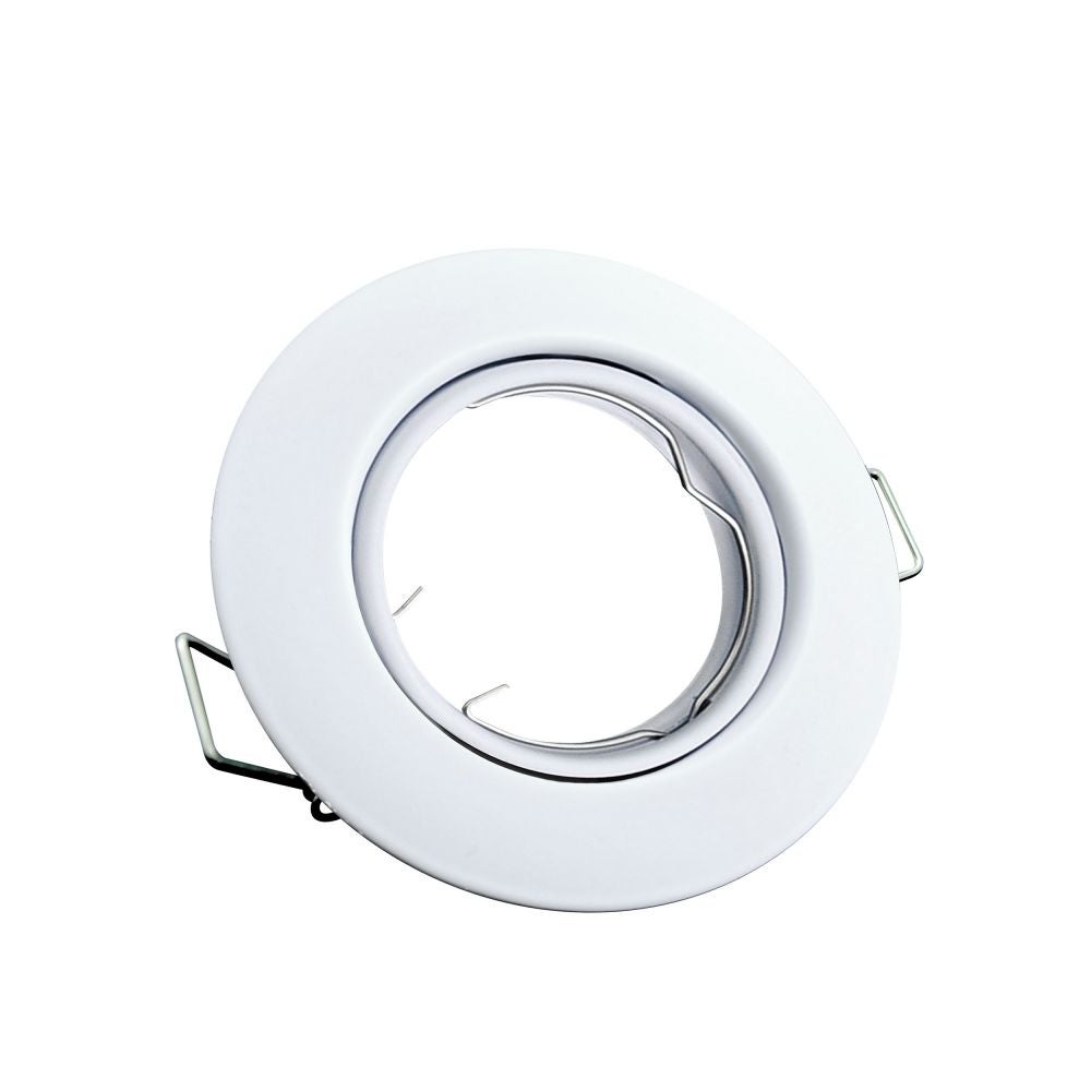 Spot incastrat, 1 x GU10, mobil, alb