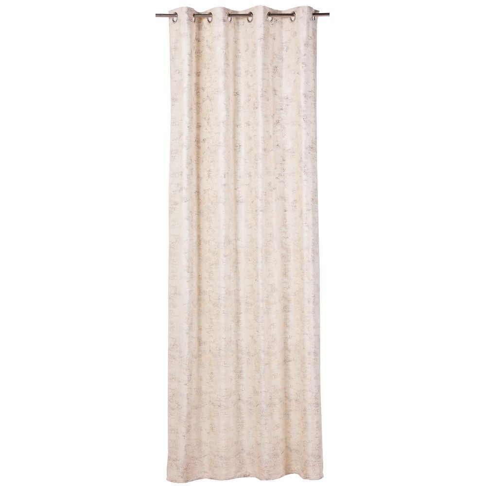 Draperie 140 x 260 cm Lhasa, cu inele, bej