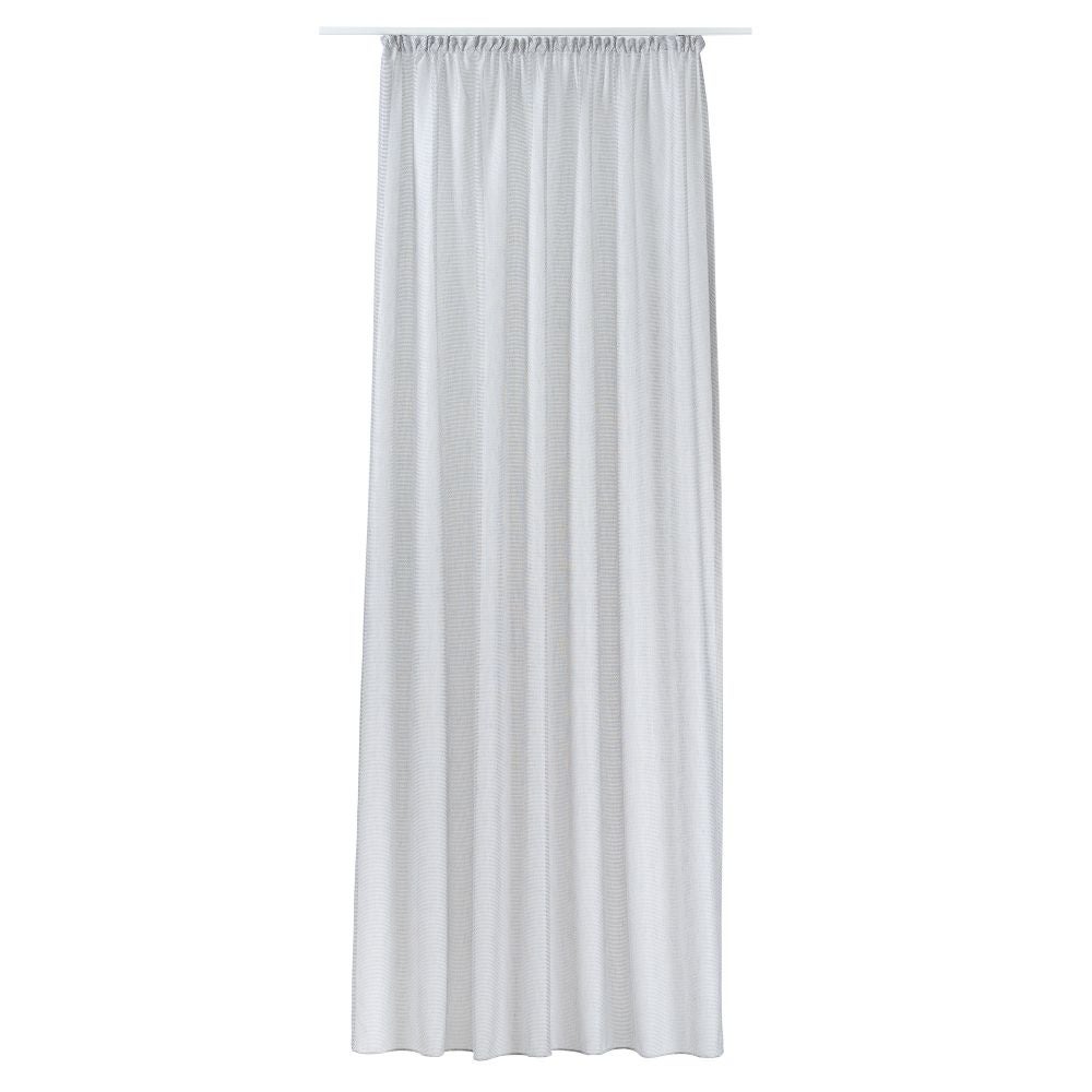 Perdea 140 x 260 cm Modena, cu rejansa, model uni, argintiu