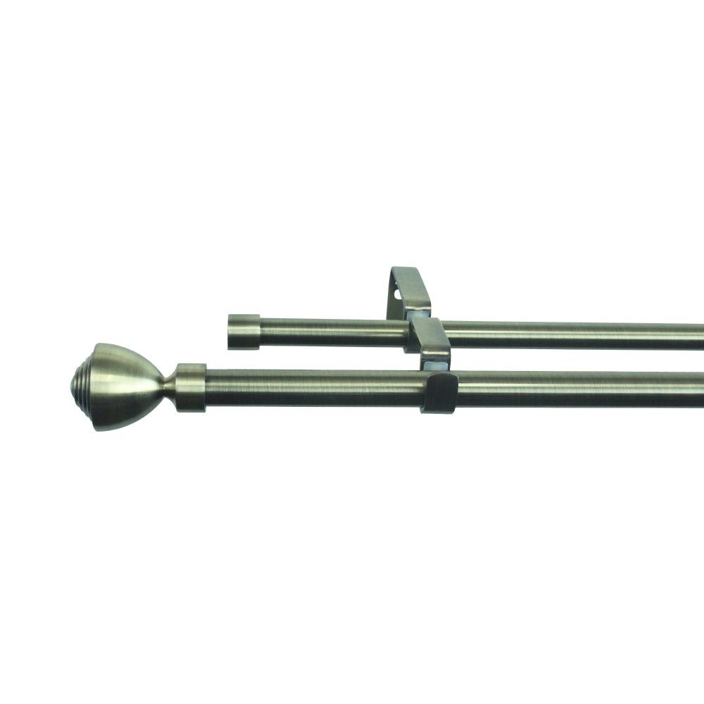 Galerie dubla extensibila metal Inspire Rokok, 160 - 300 cm, diametru ...