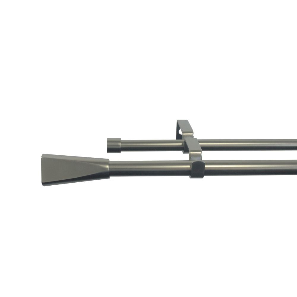 Galerie dubla extensibila metal Inspire Pomel, 160 - 300 cm, diametru ...