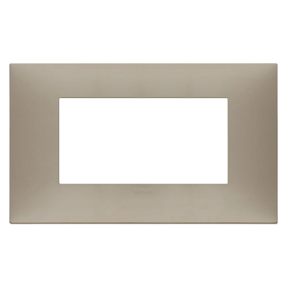 Rama decorativa pentru 4 module Neve, pentru aparataj modular, gri mat
