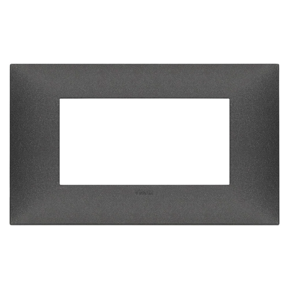 Rama decorativa pentru 4 module Neve, pentru aparataj modular, grafit mat