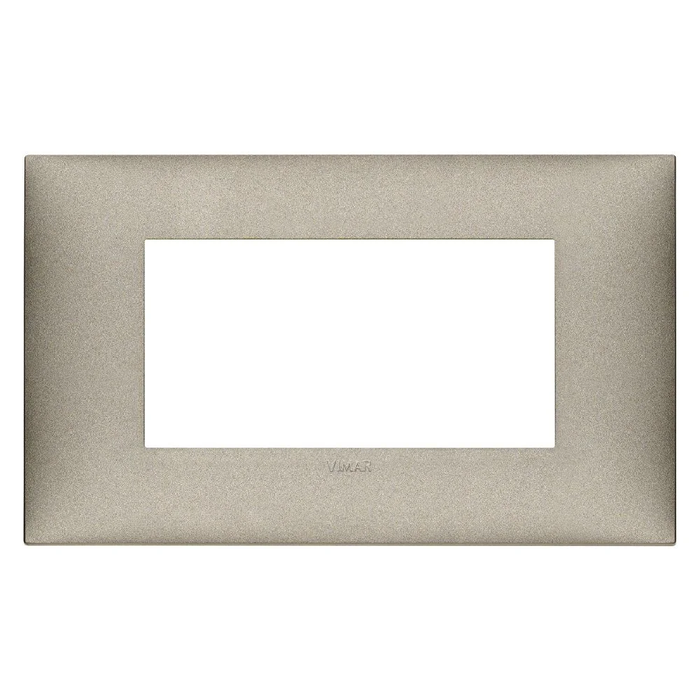 Rama decorativa pentru 4 module Neve, pentru aparataj modular, titan mat