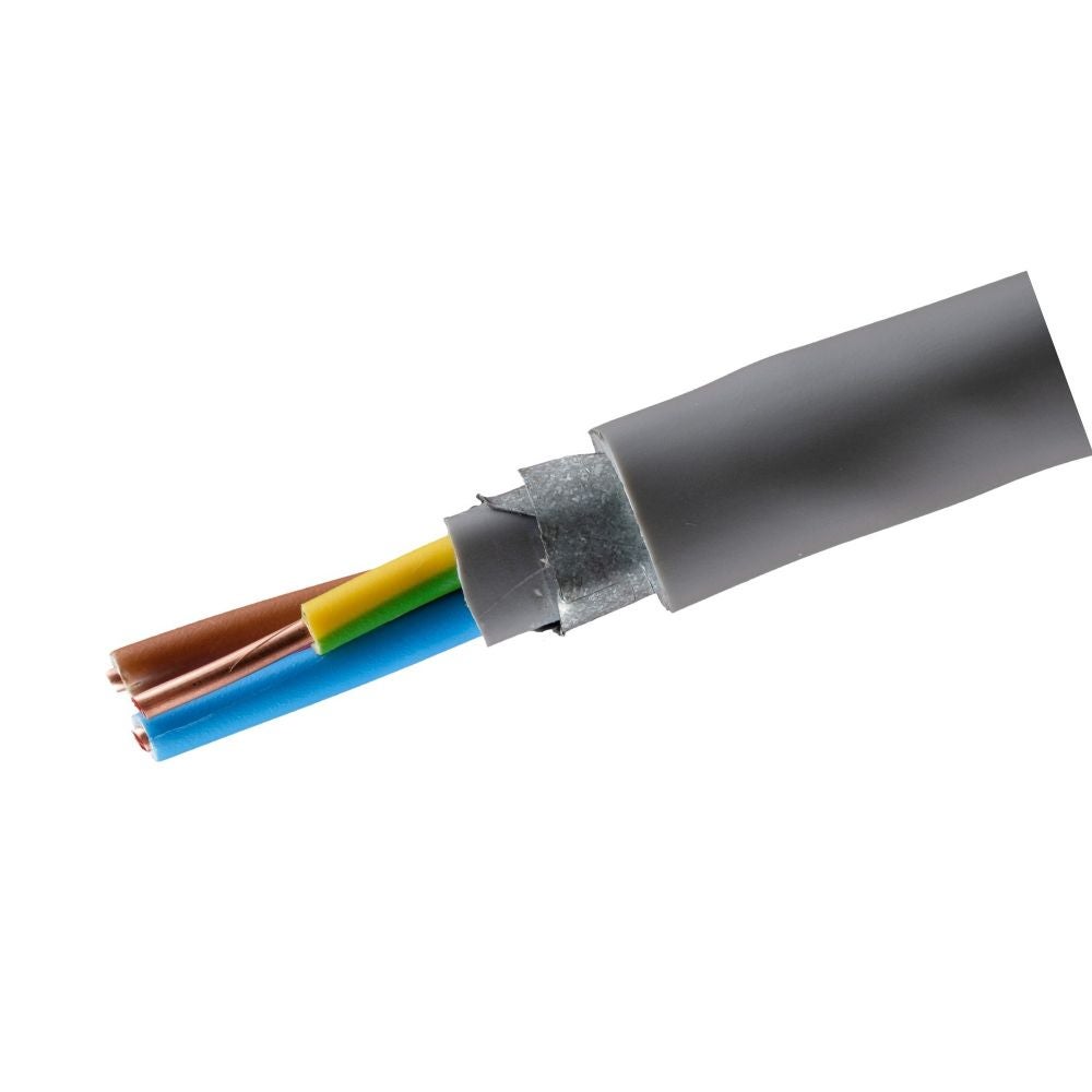 Cablu electric CYABY-F, 3 x 1.5 mm², 50 m, gri