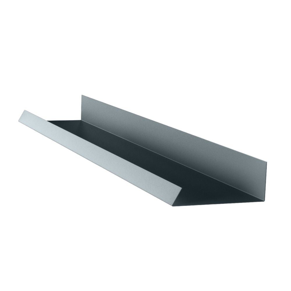 Colector cornier margine Wetterbest, metal, 2000 x 155 x 0.45 mm, gri mat