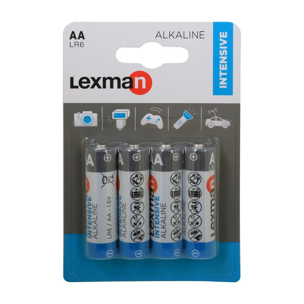 Baterii alcaline Lexman Intensive AA (set 4 buc)