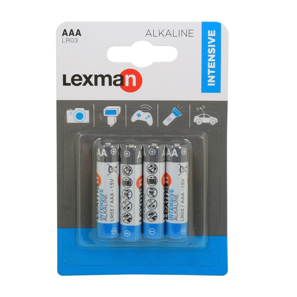 Baterii alcaline Lexman Intensive AAA (set 4 buc)