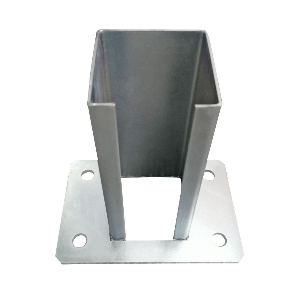 Suport stalp, otel zincat, 50 x 50 mm, gri