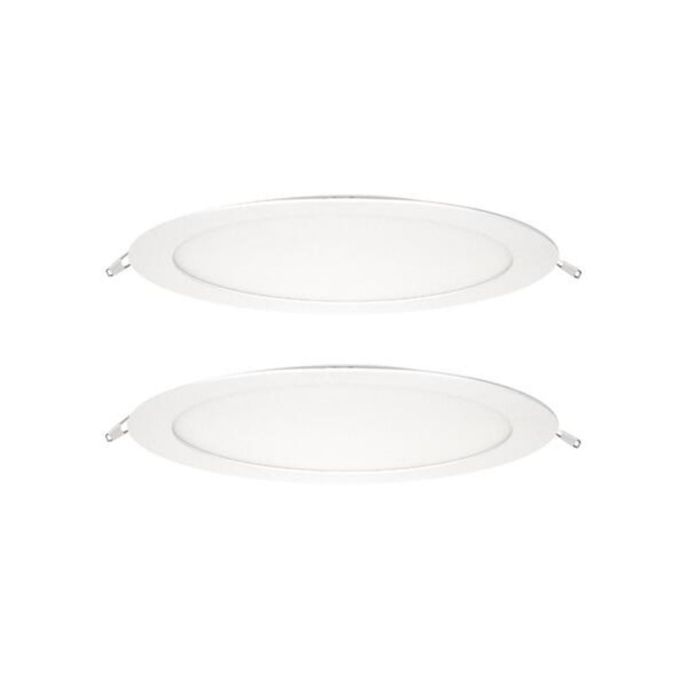 Set 2 spoturi LED incastrate, fixe, 2500 lm, lumina rece, alb