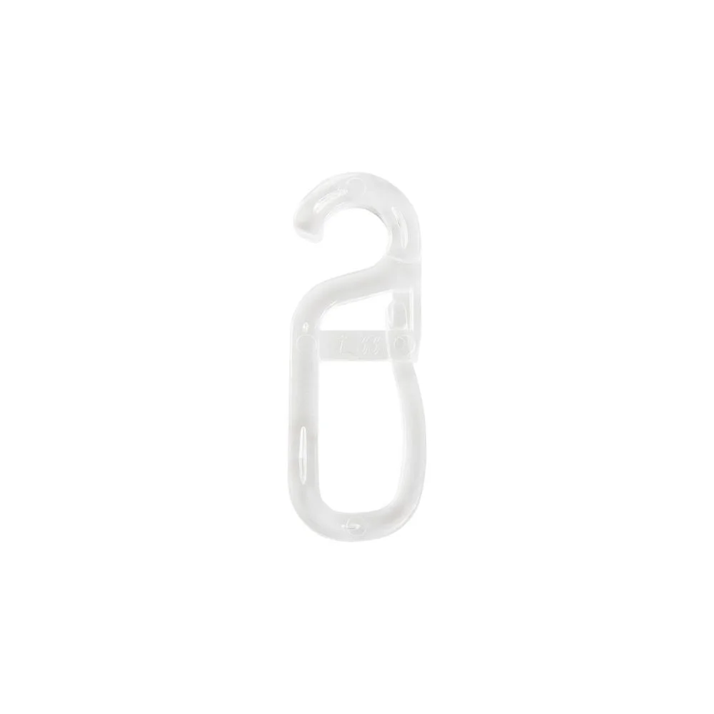 Carlig plastic pentru inele transparente (set 10 buc)