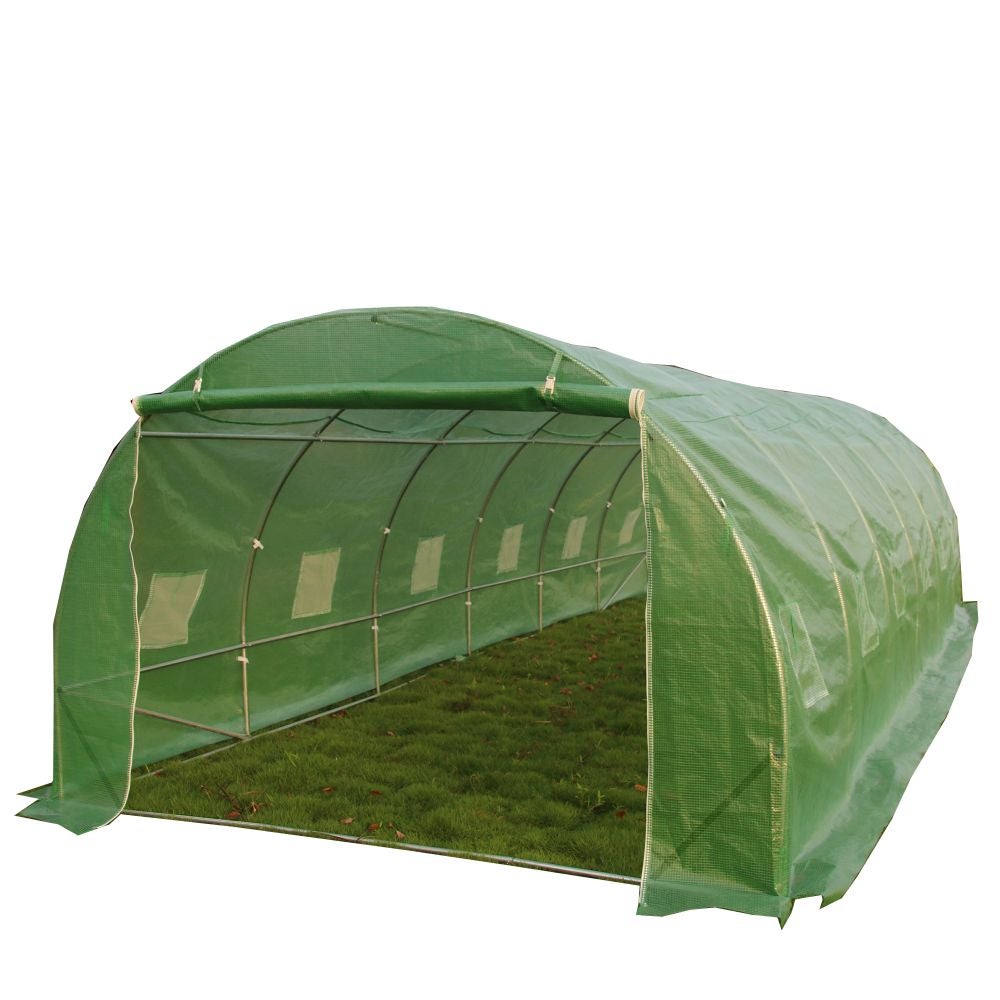 Solar gradina, cadru metalic, folie PVC, suprafata 24 m²