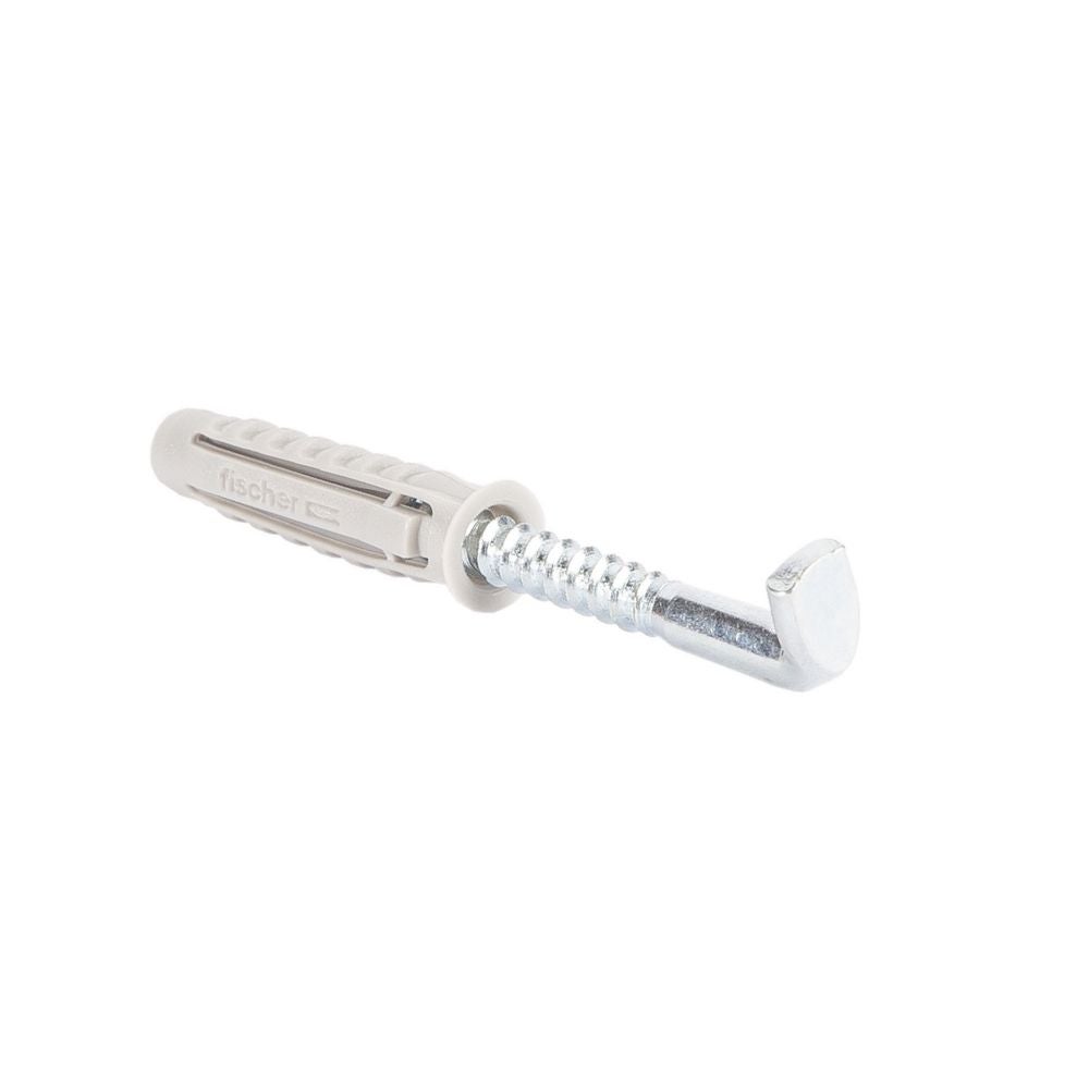 Diblu cu surub tip L, pentru beton/BCA, nailon si otel, Ø 8 x 60 mm ...