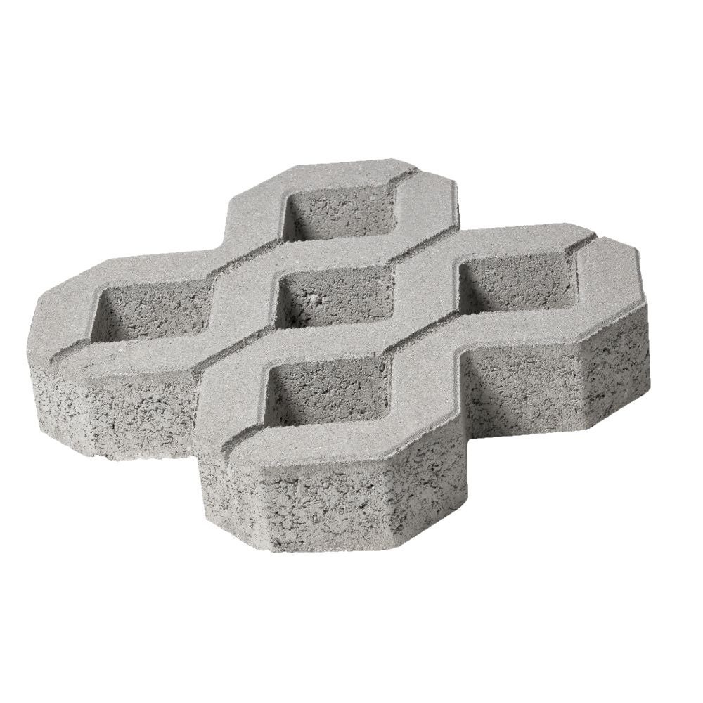 Pavaj beton, forma de grila, 400 x 400 x 80 mm, gri