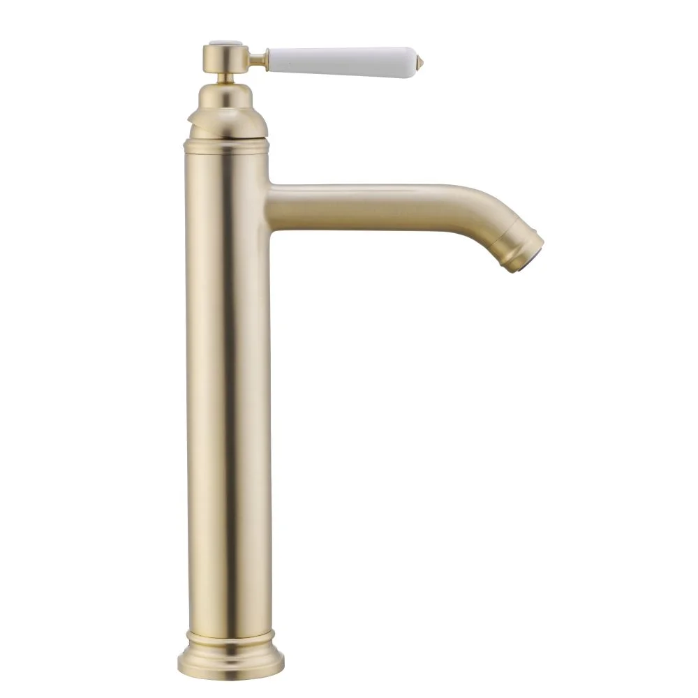 Baterie lavoar inalta, Sensea Charm, monocomanda, alama