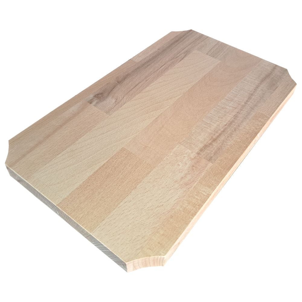Tocator din lemn, 32 x 20 x 2 cm, cu colturi frezate, natur