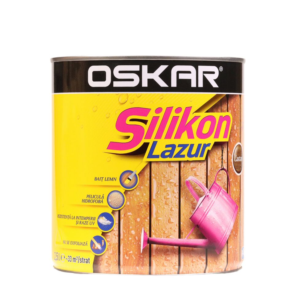 Bait lemn Oskar Silikon Lazur, pe baza de solvent, interior/exterior ...