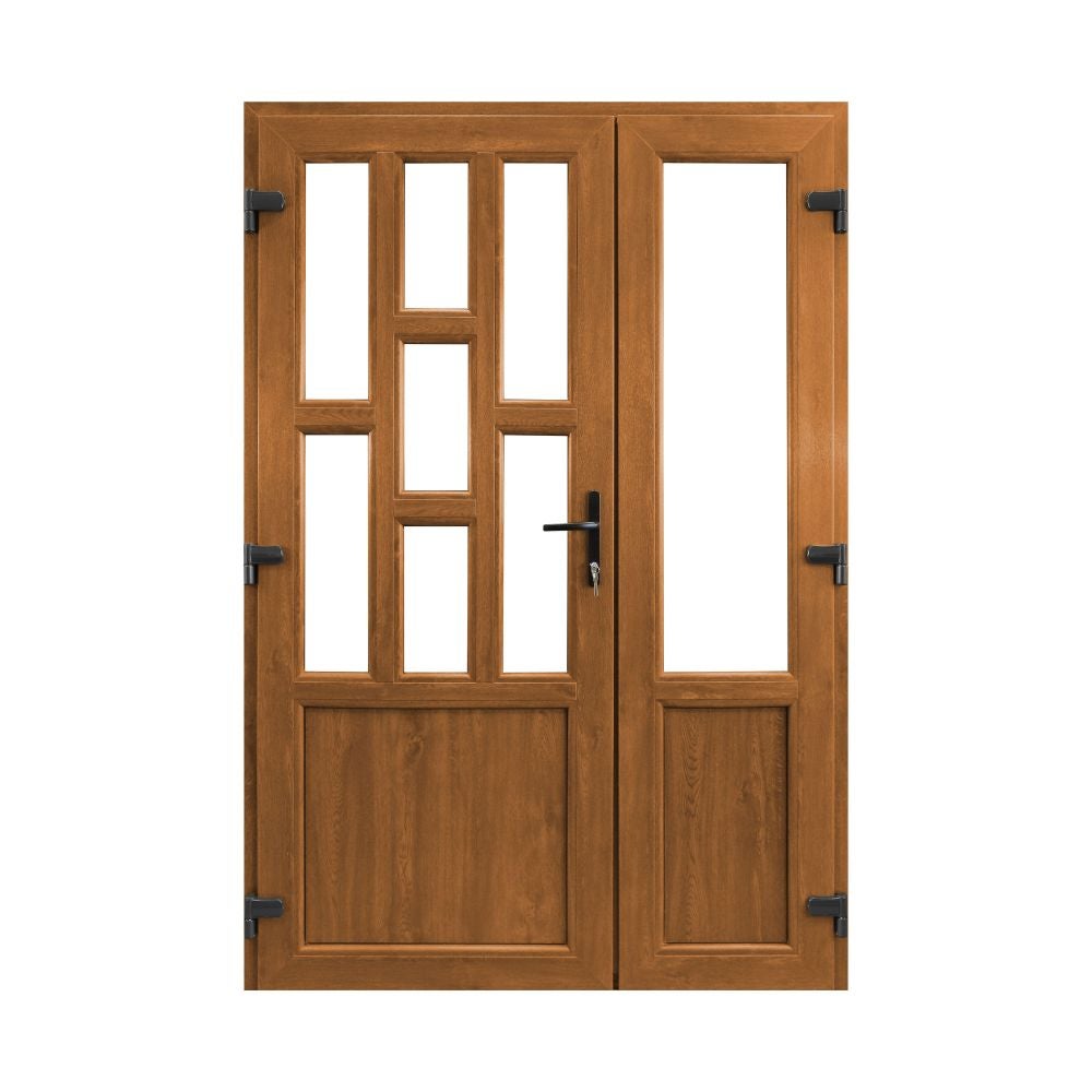 Usa PVC intrare Capri 140 x 205 cm stejar, deschidere dreapta