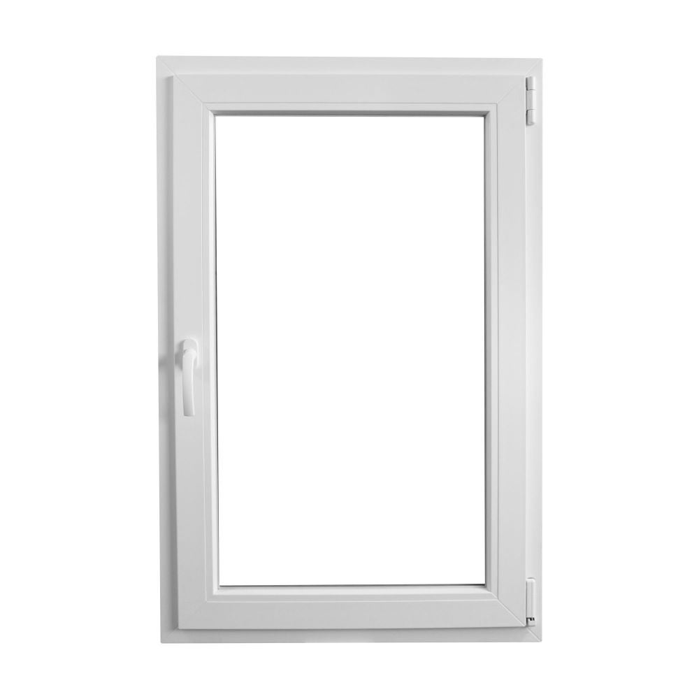 Fereastra PVC 4 camere, 76 x 136 cm alba, deschidere dreapta