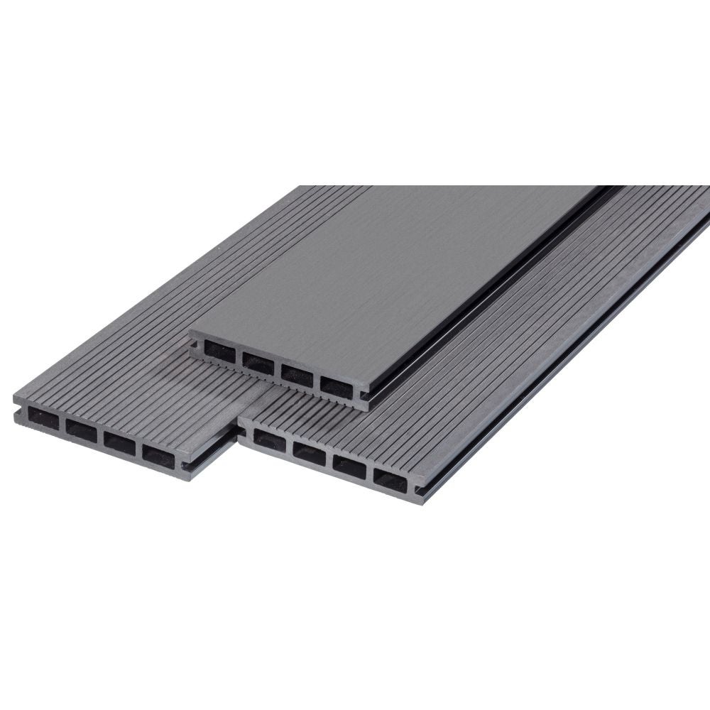 Dusumea terasa, WPC, 2200 x 160 x 25 mm, gri antracit