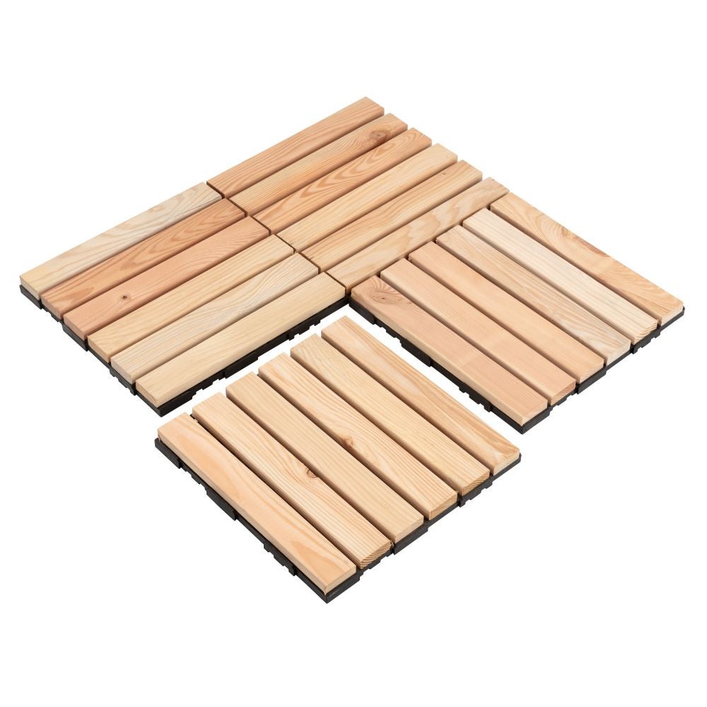 Set 6 bucati dale lemn pin, 300 x 300 x 27 mm