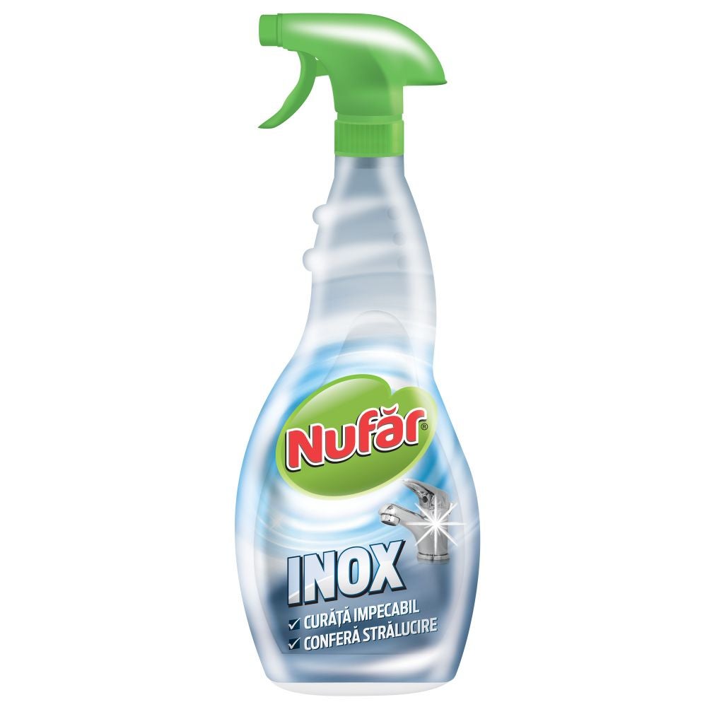 Solutie pentru curatarea suprafetelor din inox, Nufar, 0.5 L, parfum ...