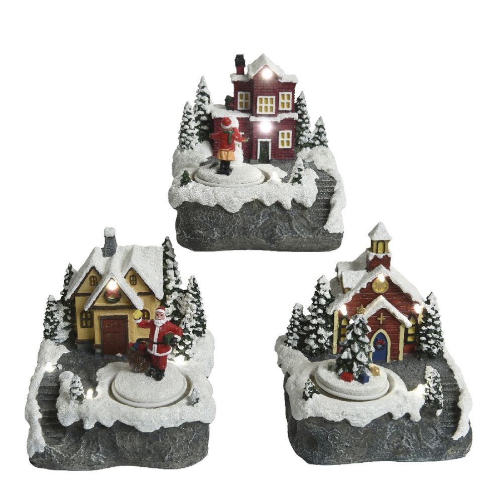 Carusel mini cu casuta LED 11 cm