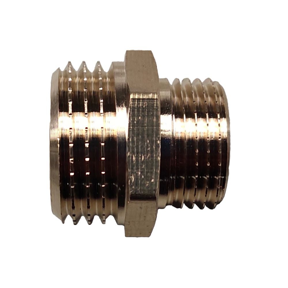 Niplu redus, alama, filet exterior, racord 1/2' - 3/8'