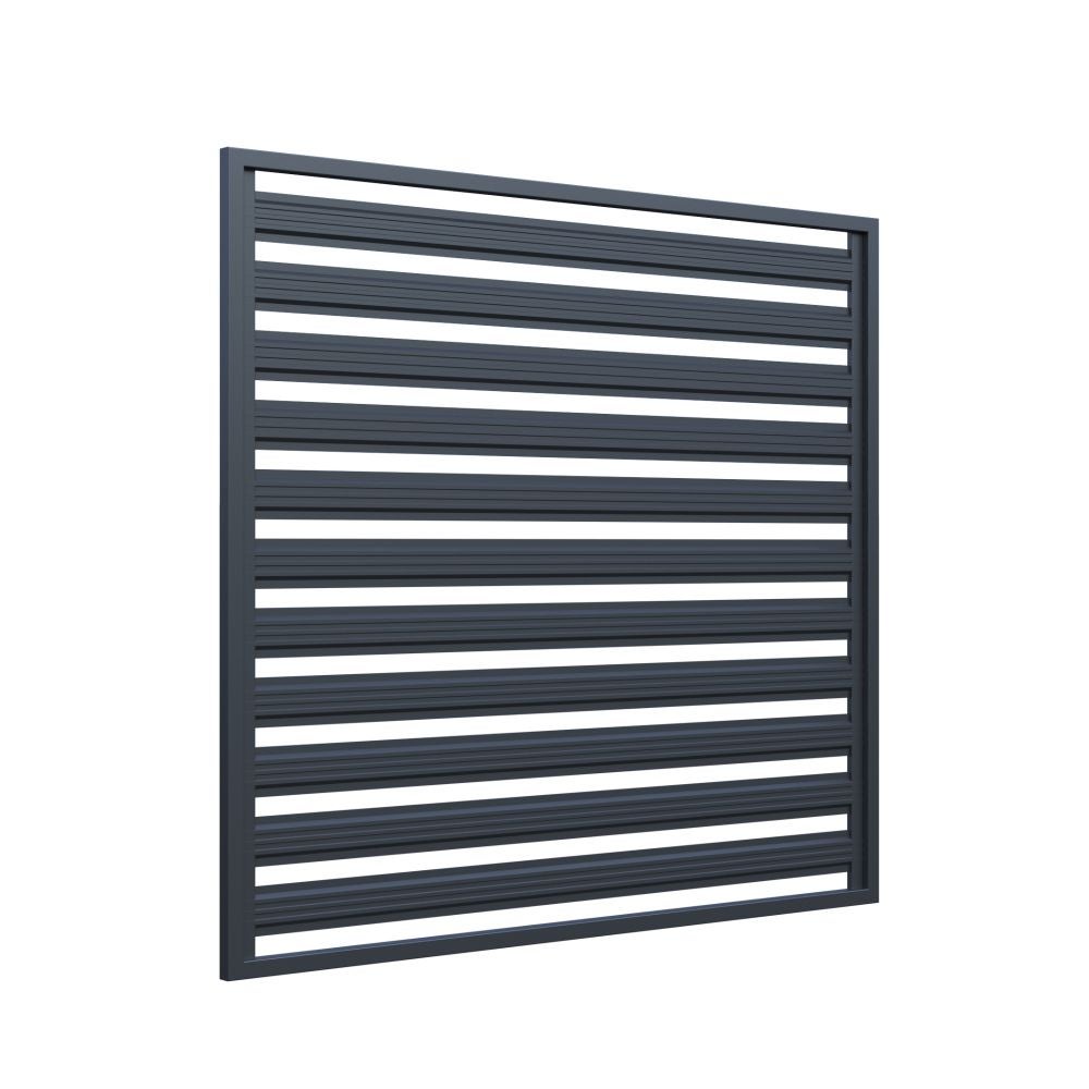 Panou gard mare, model 73, otel, 200 x 180 cm, 0.4 mm, gri antracit