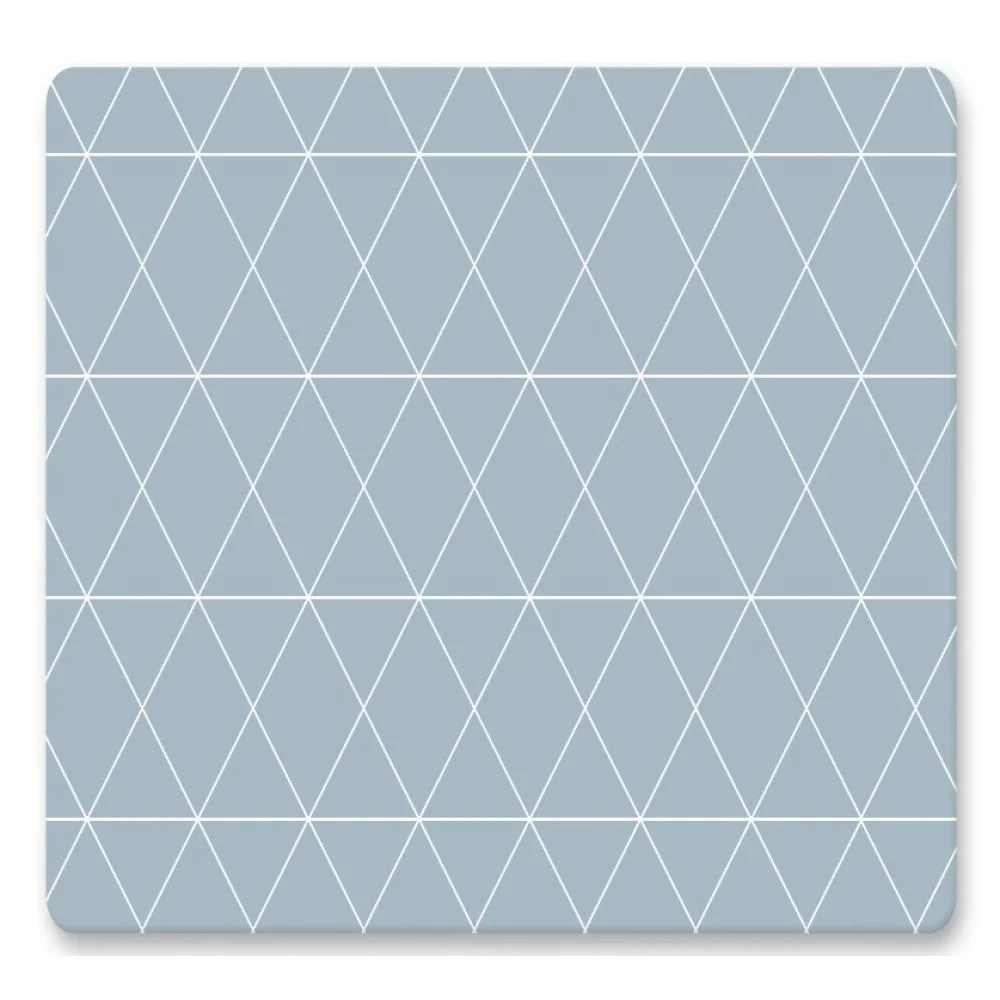 Suport farfurie, print geometric, 43 x 30 cm, gri