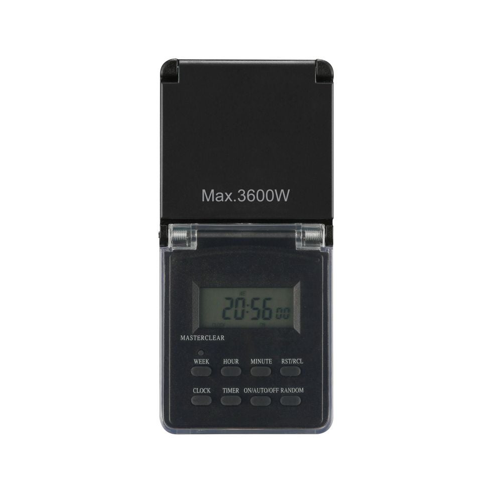 Priza programabila Lexman, digitala, de exterior, 3500 W