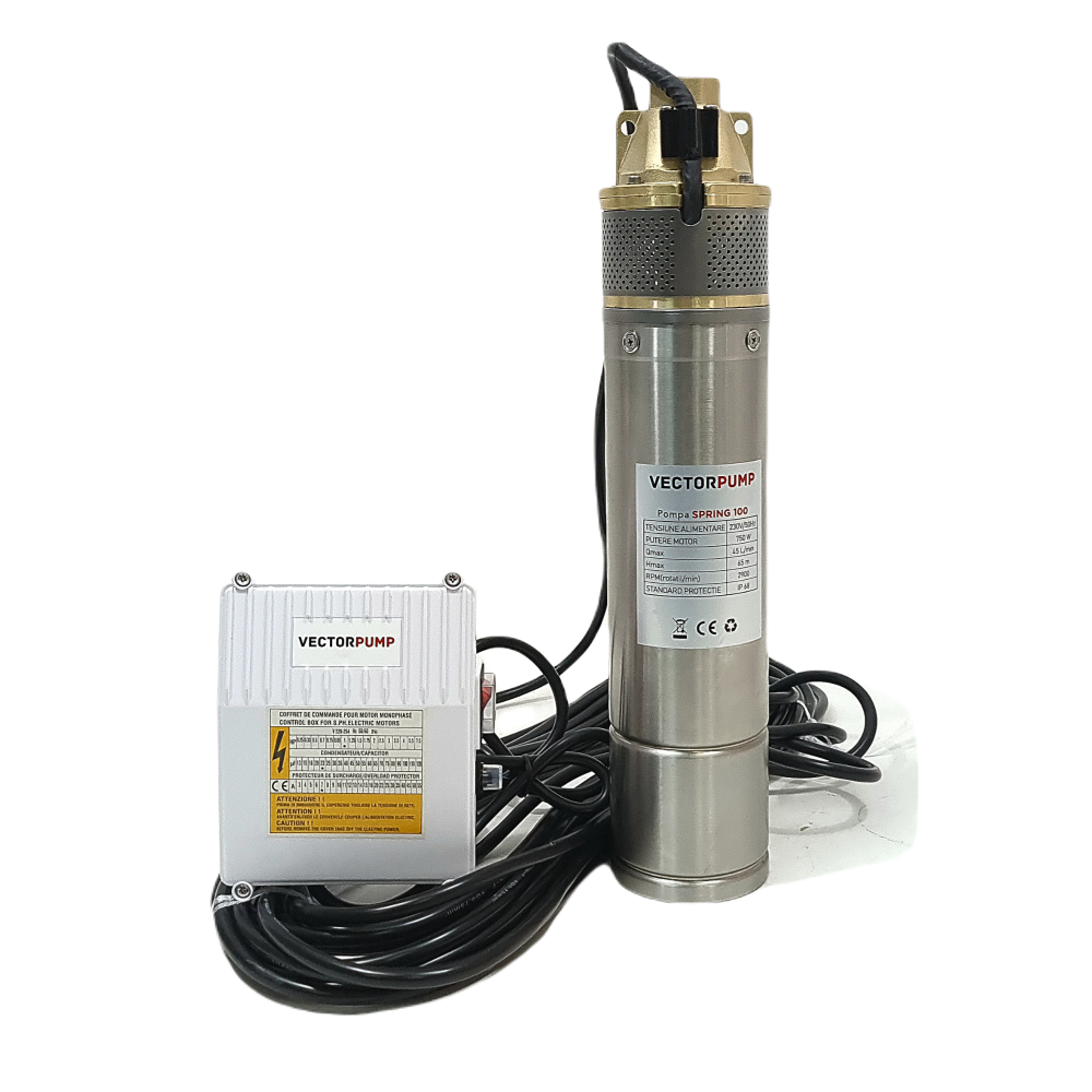 Pompa submersibila apa curata, 750 W, 2700 L/h, H max 55 m