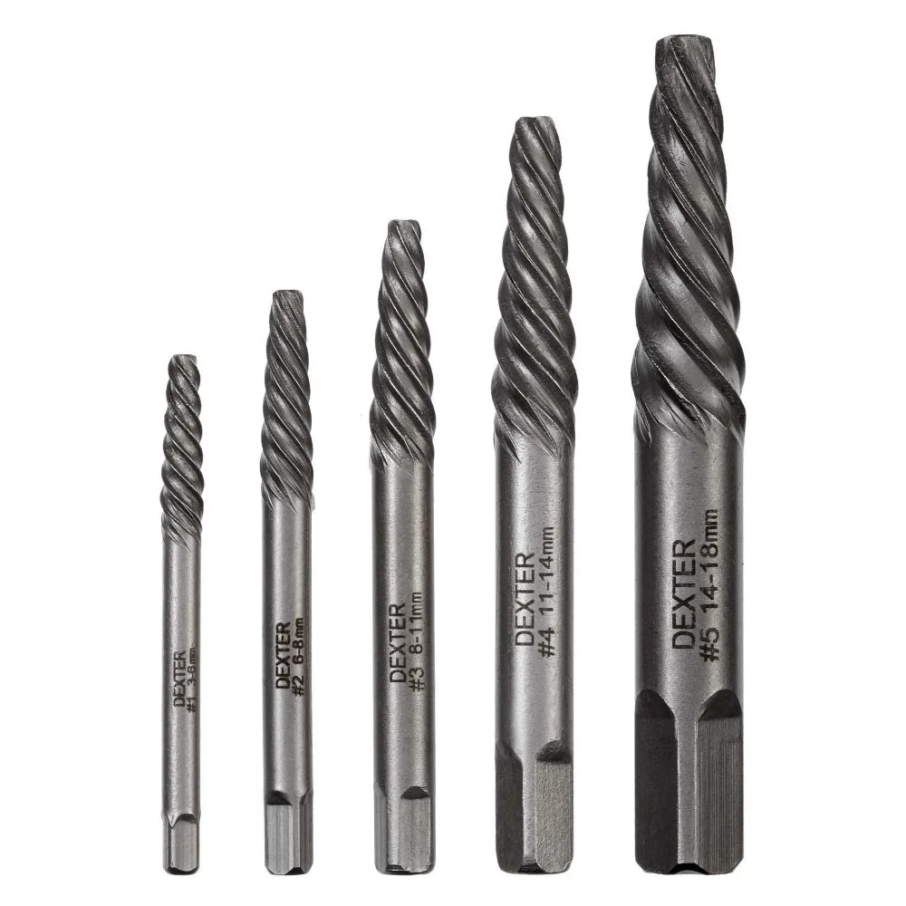 Extractor suruburi Dexter (set 5 buc)